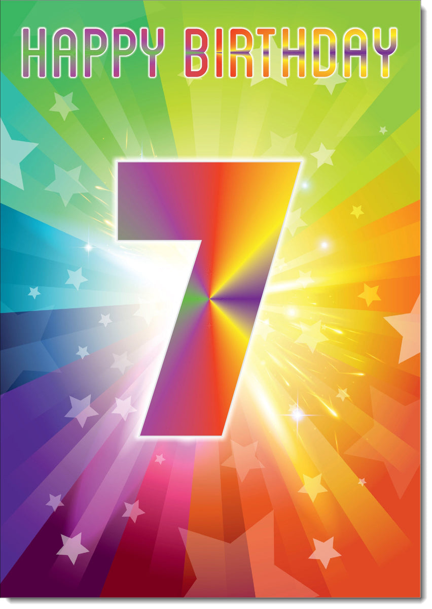 7th Birthday Card Age 7 – doodlecards