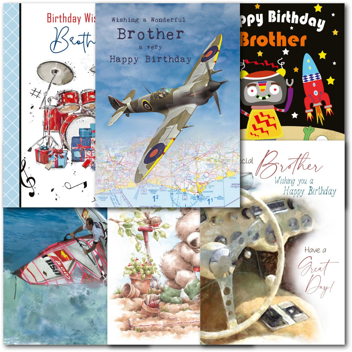 Brother Birthday Cards – doodlecards