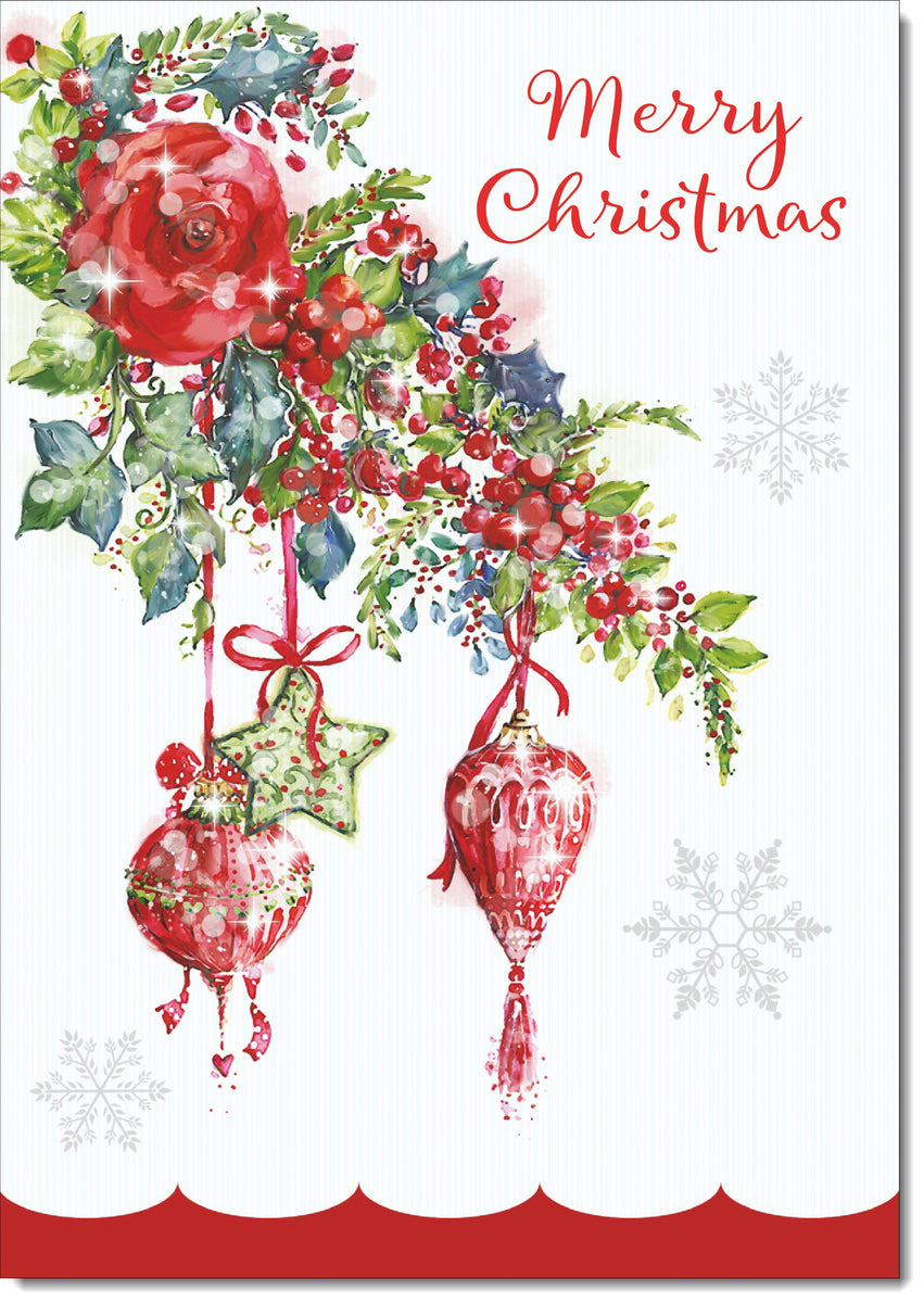 Merry Christmas Card Christmas Tree Decorations – doodlecards
