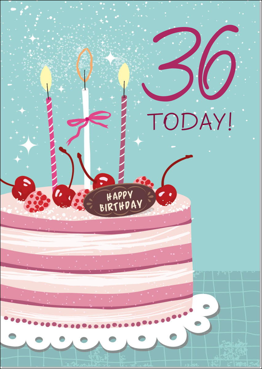 36th Birthday Card Age 36 – doodlecards