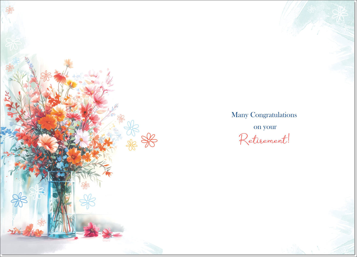 Retirement Card Bright Bouquet – doodlecards