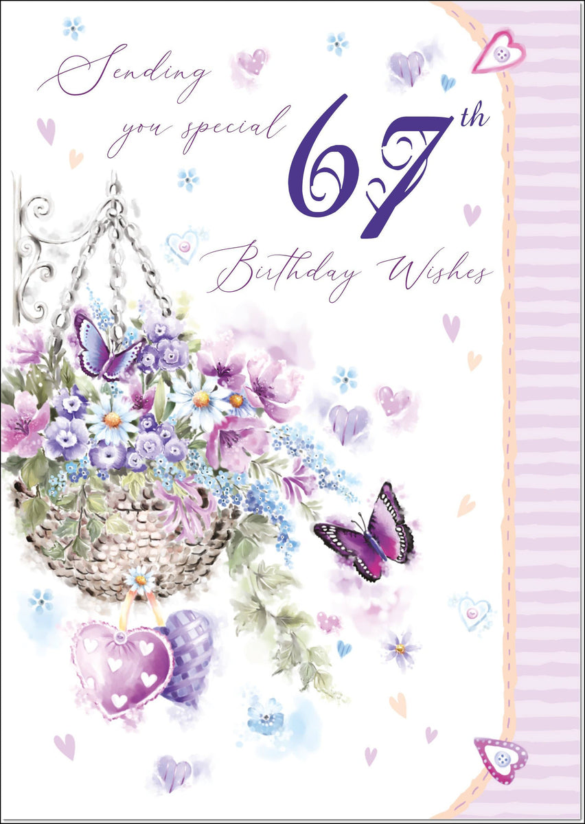67th Birthday Card Age 67 – doodlecards