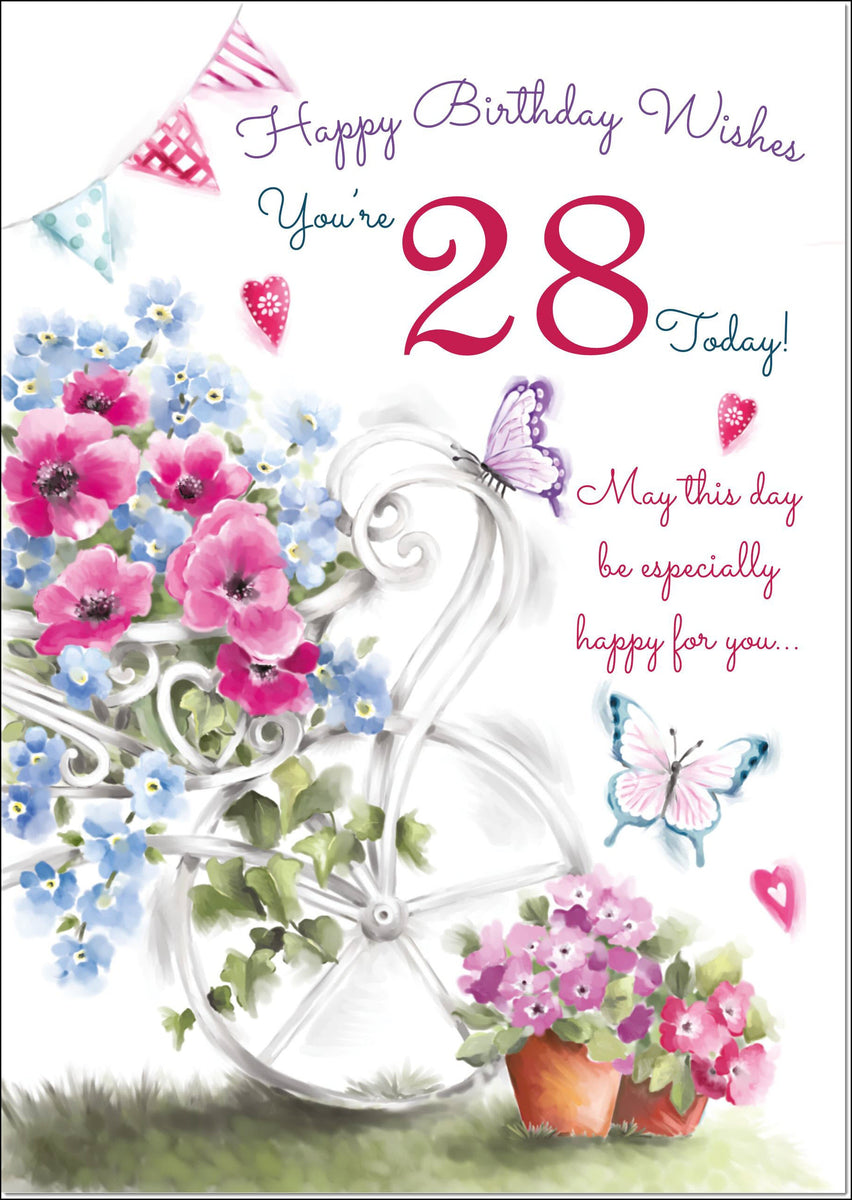28th Birthday Card Age 28 – doodlecards