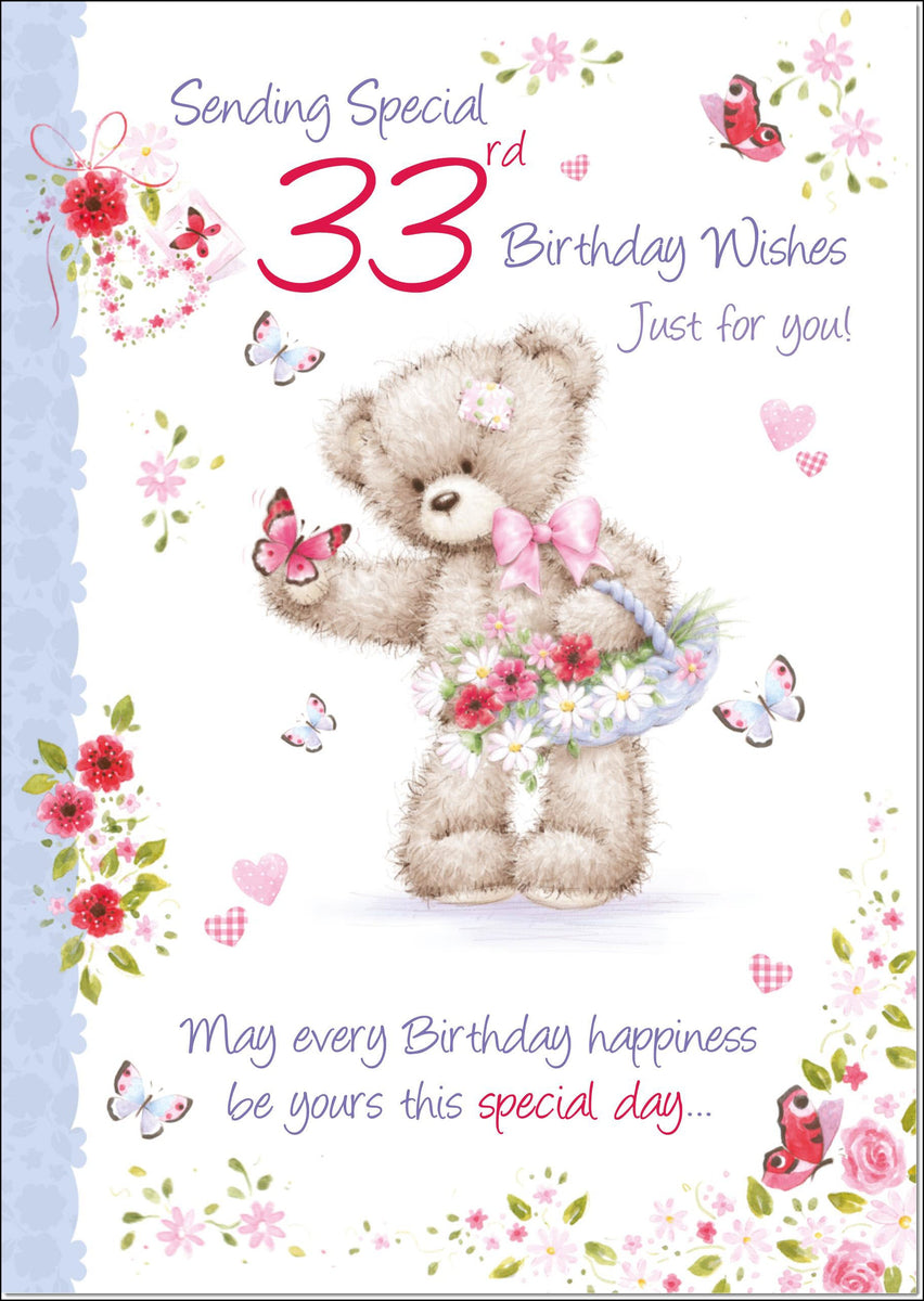 33rd Birthday Card Age 33 – doodlecards