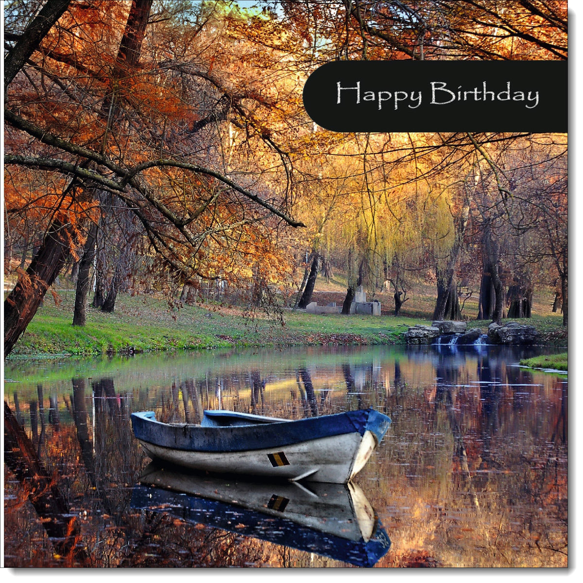 Scenic Birthday Card Rowing Boat – doodlecards