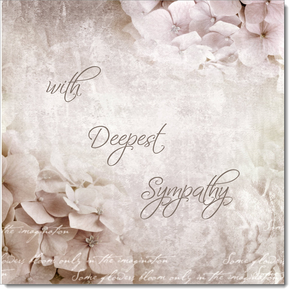 Sympathy Condolence Bereavement Card Hydrangea flowers – doodlecards