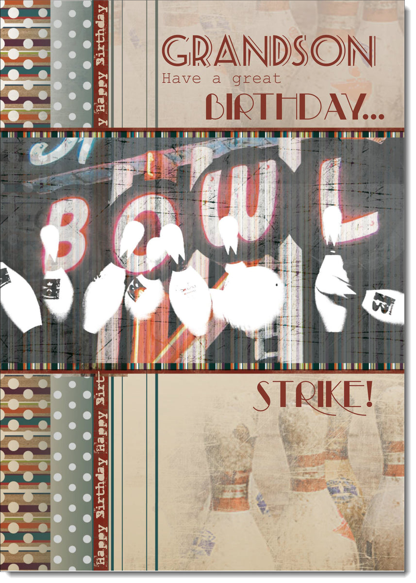 Grandson Birthday Card Bowling – doodlecards