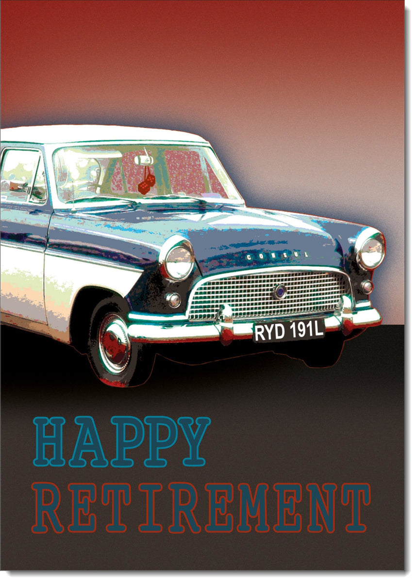 Retirement Card Vintage Car – doodlecards