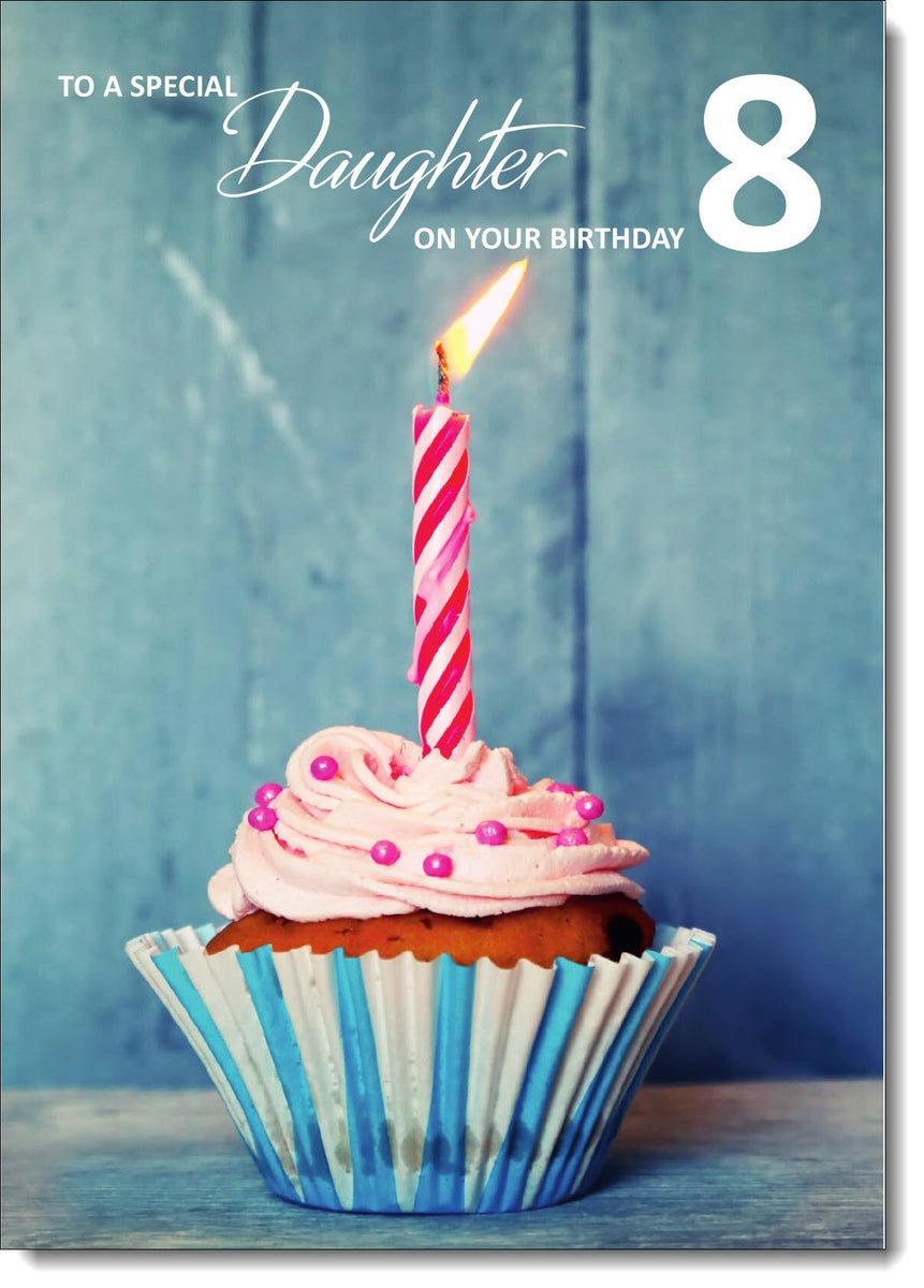 Daughter 8th Birthday Card Age 8 – doodlecards