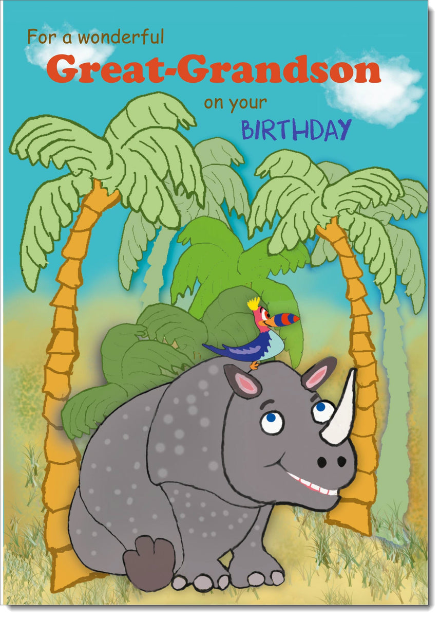 Great Grandson Birthday Card Jungle – doodlecards