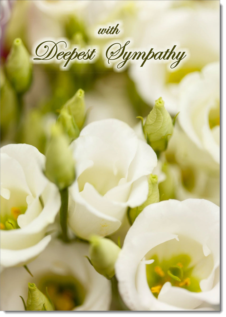 Sympathy Condolence Bereavement Card Floral – doodlecards