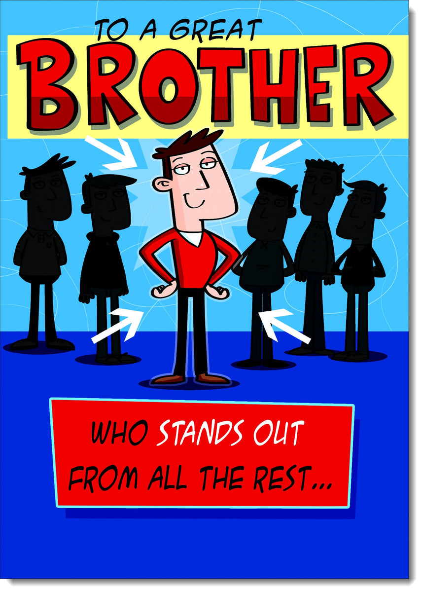 Brother Birthday Card Funny – doodlecards