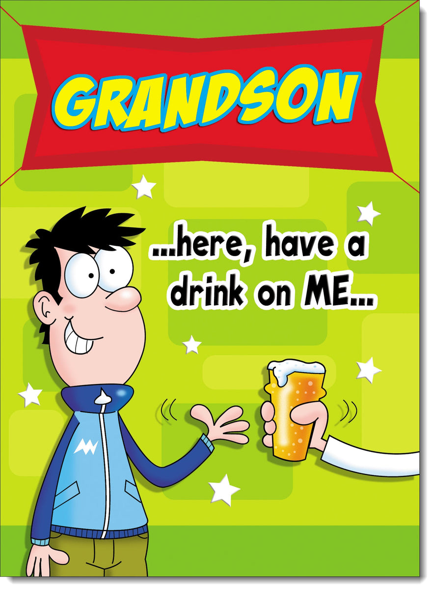 Grandson Birthday Card Funny – doodlecards