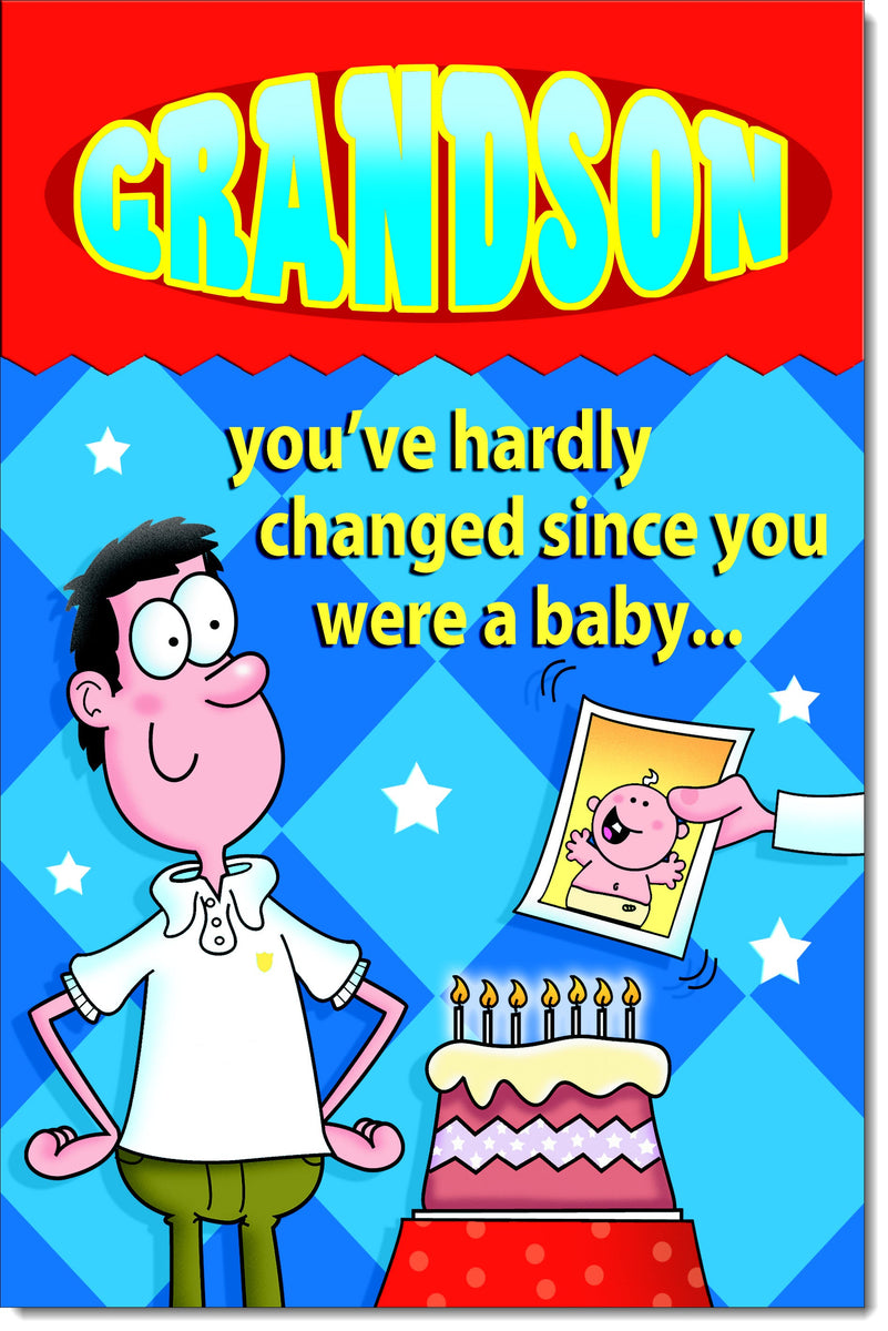 Grandson Birthday Card Funny – doodlecards