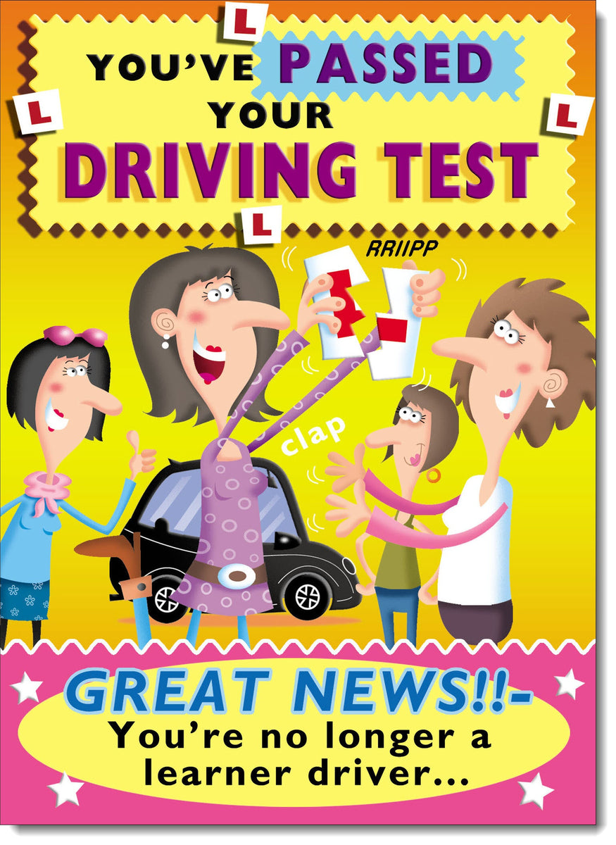 Driving Test Pass Card Funny Designated Driver – doodlecards