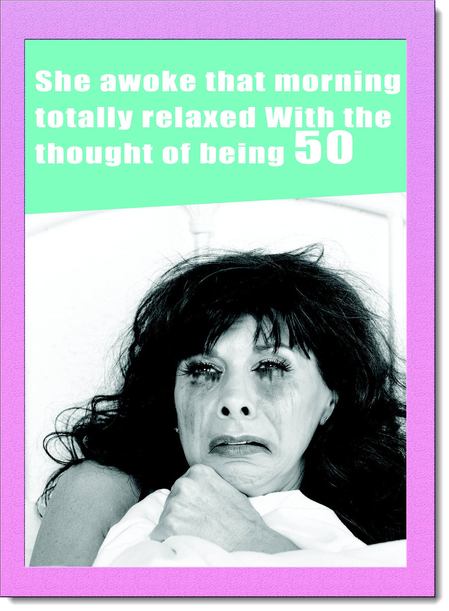 50th Birthday Card Age 50 for Her Funny – doodlecards