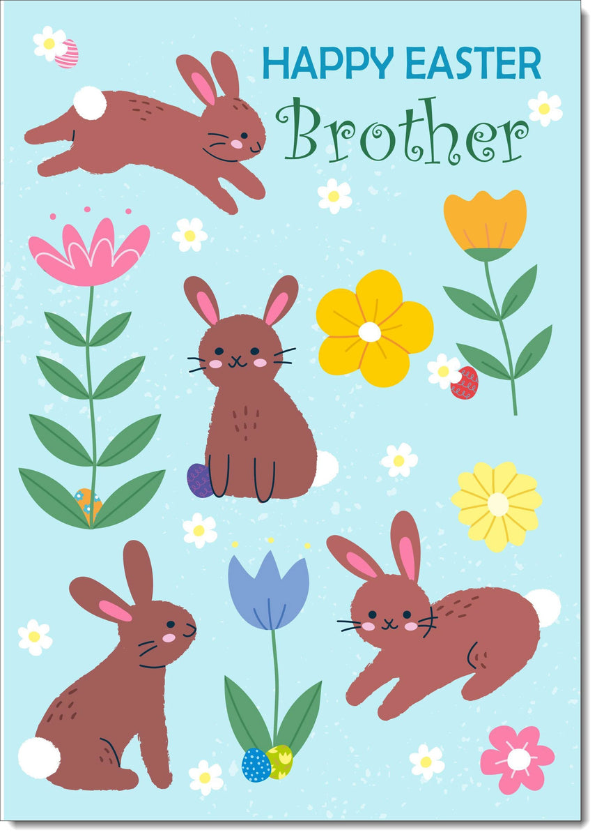 Brother Easter Card Easter Rabbit Collage – doodlecards